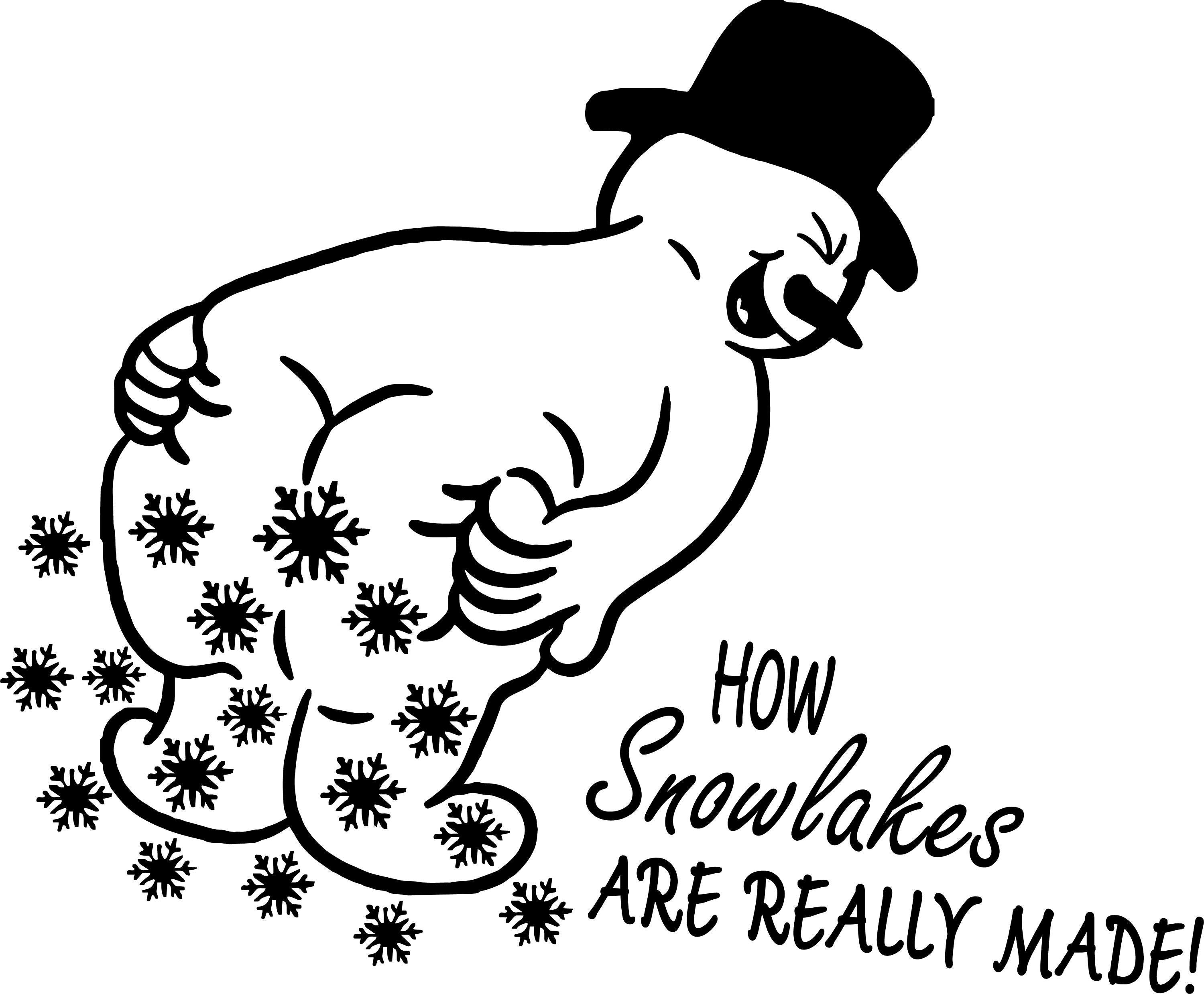 Funny Snowman SVG How Snowflakes Are Really Made SVG - Etsy