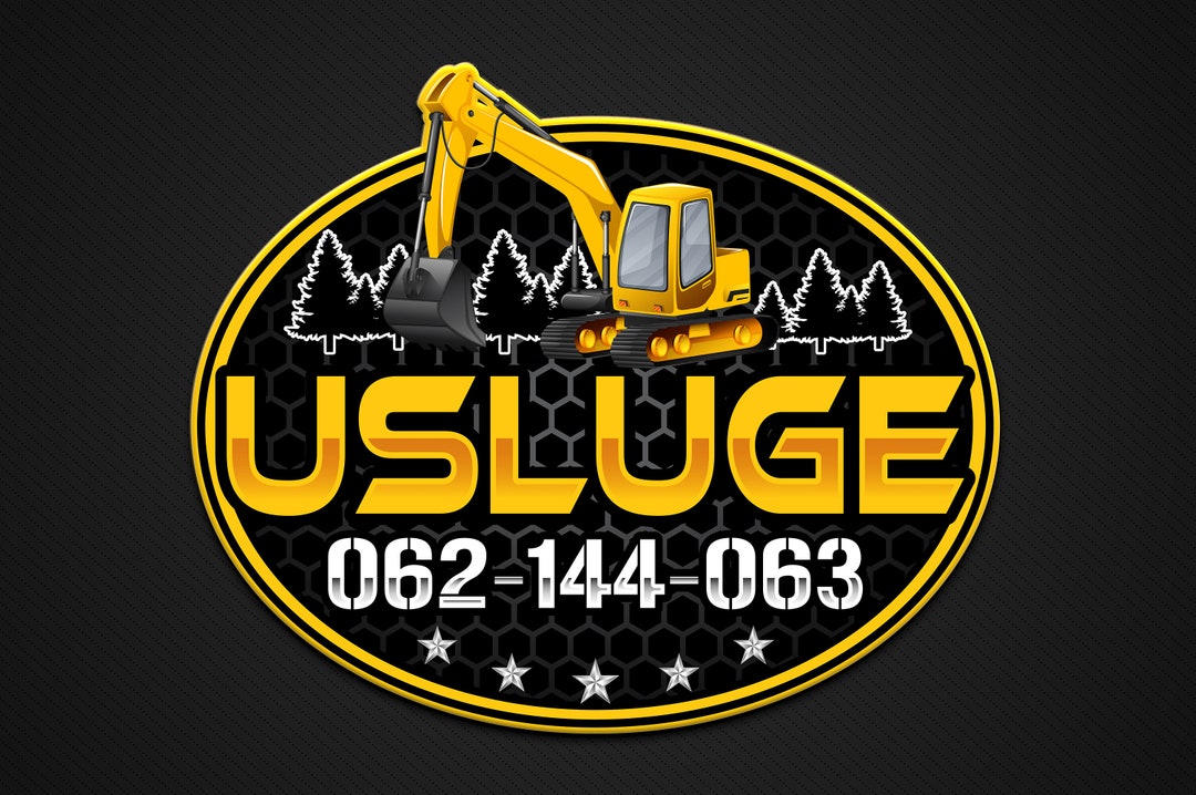 Excavator Heavy Equipment Construction Logo Earth Digging Logo Skid ...