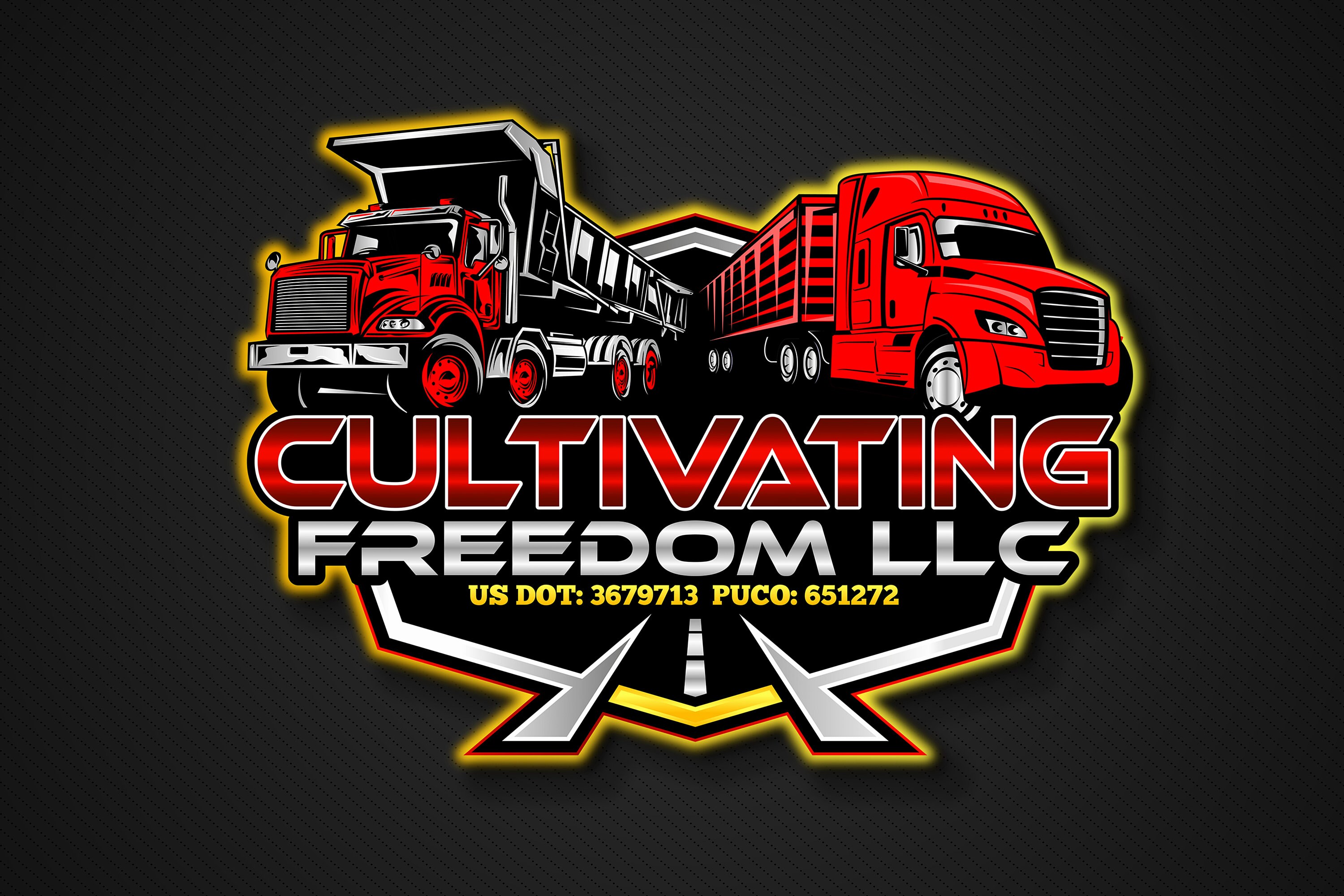 Transport Trucking Semi Truck Dump Truck Logistics Dispatching Logo ...