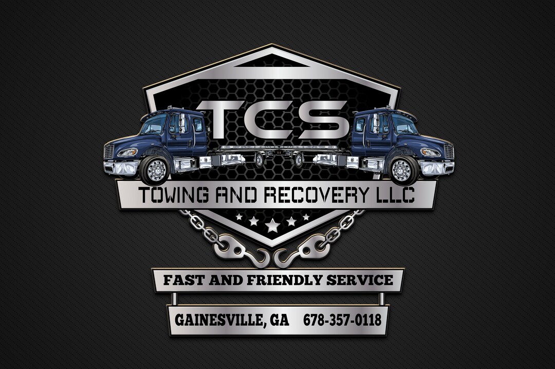 Towing Truck Logo, Roadside Assistance Logo, Towing Chain Svg, Tow ...