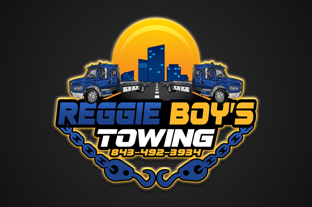 Towing Truck Logo, Roadside Assistance Logo, Towing Chain Svg, Tow ...
