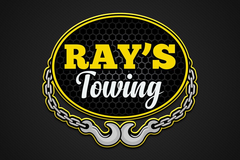 Towing Truck Logo Towing Logo Template Towing Chain Svg Tow - Etsy