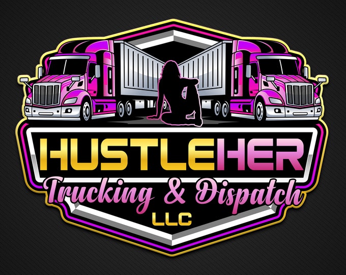 Transport Trucking Towing Logistics Dispatching Logo With Printable ...