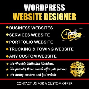 I Will Design a Wordpress Website With Fast and Responsive Design and ...