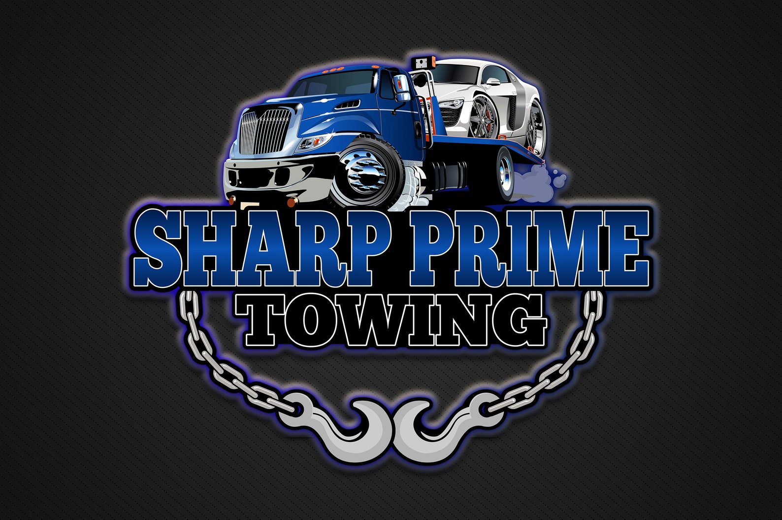 Towing Truck Logo Towing Logo Template Towing Chain Svg Tow - Etsy