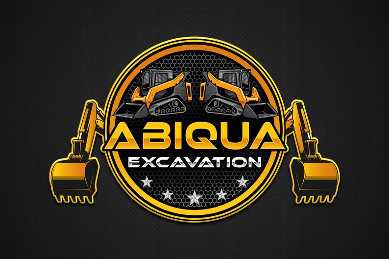 Excavator Heavy Equipment Construction Logo Earth Digging Logo Skid ...