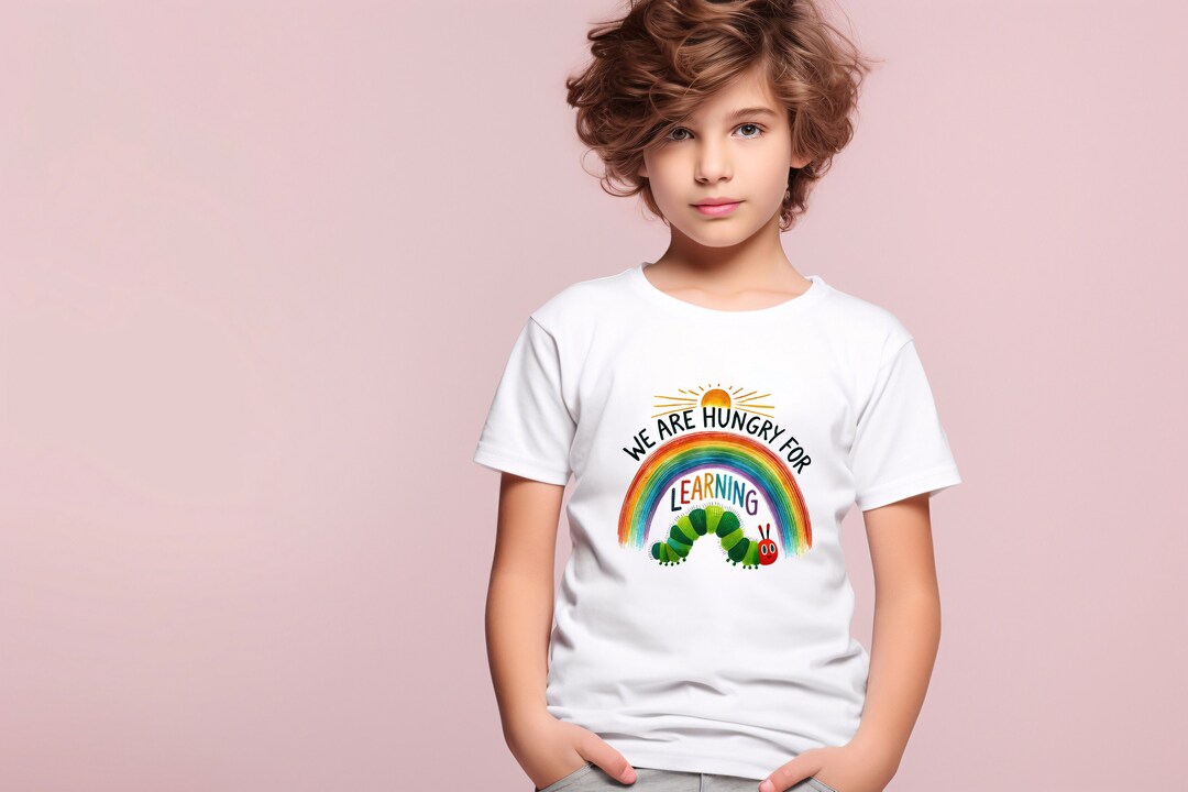 Funny 'hungry for Learning' Kids Shirt, Back to School Tee - Etsy