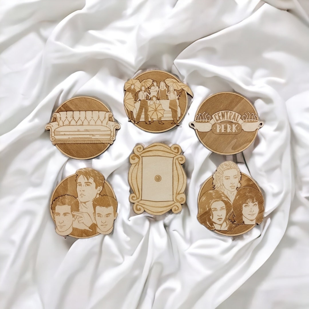 Friends Wooden Coasters Home Decor TV Series - Etsy
