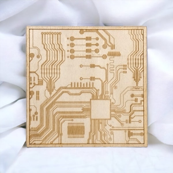 Circuit Board Coaster - Etsy