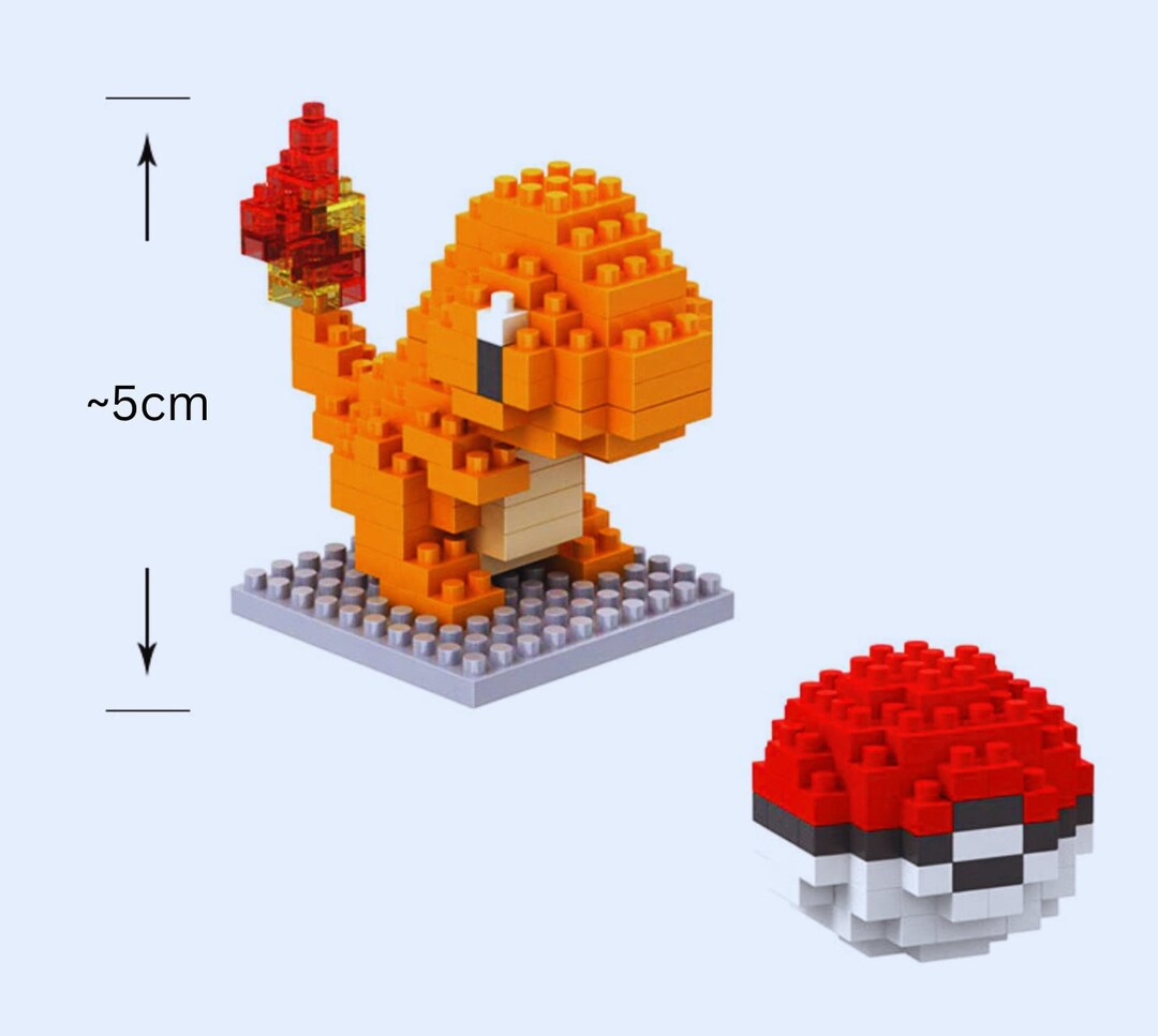 Pokemon Brick Toy Pokemon Building Toy Squirtle Charmander - Etsy UK