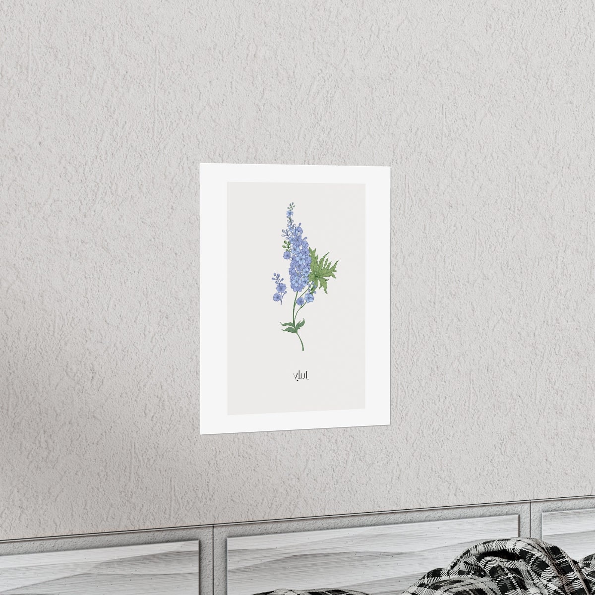 Birth Flower Print July Birth Flower Print Flower Decor - Etsy