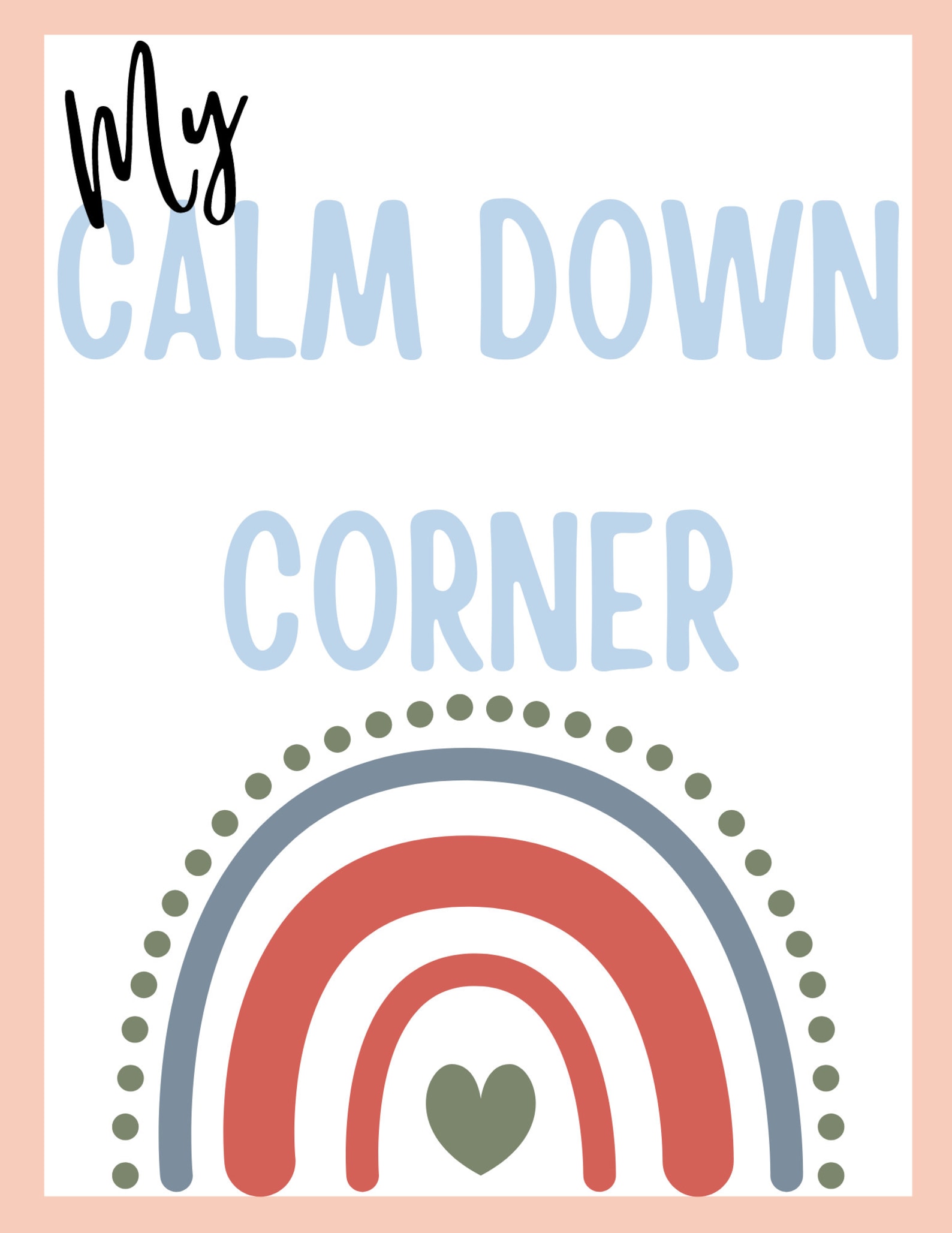 Calm Down Corner Printable Posters: Montessori Emotions (digital ...