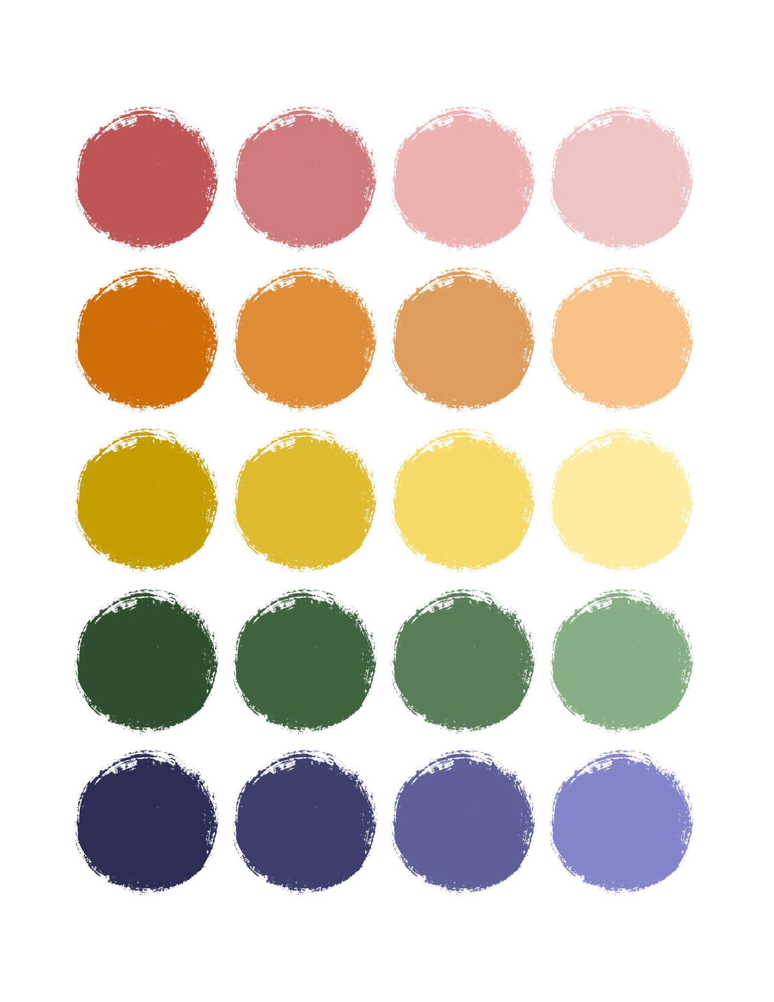 Colors Poster Set: Educational Prints for Playroom or Nursery (digital ...