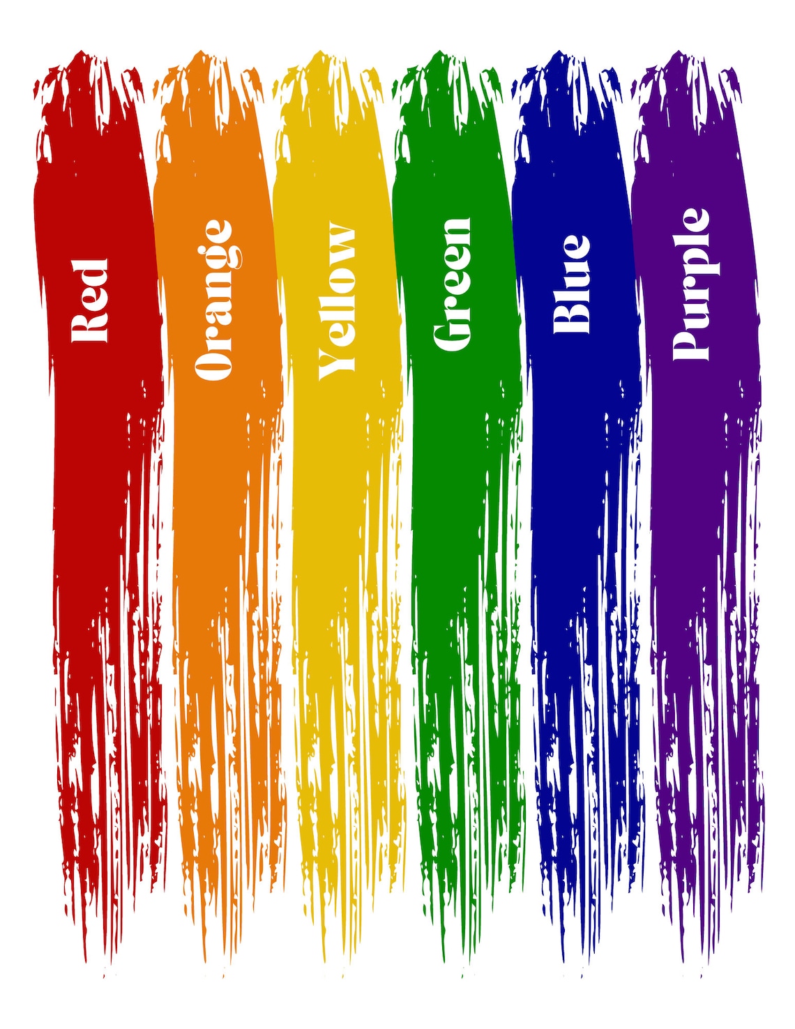 Colors Poster Set: Educational Prints for Playroom or Nursery (digital ...