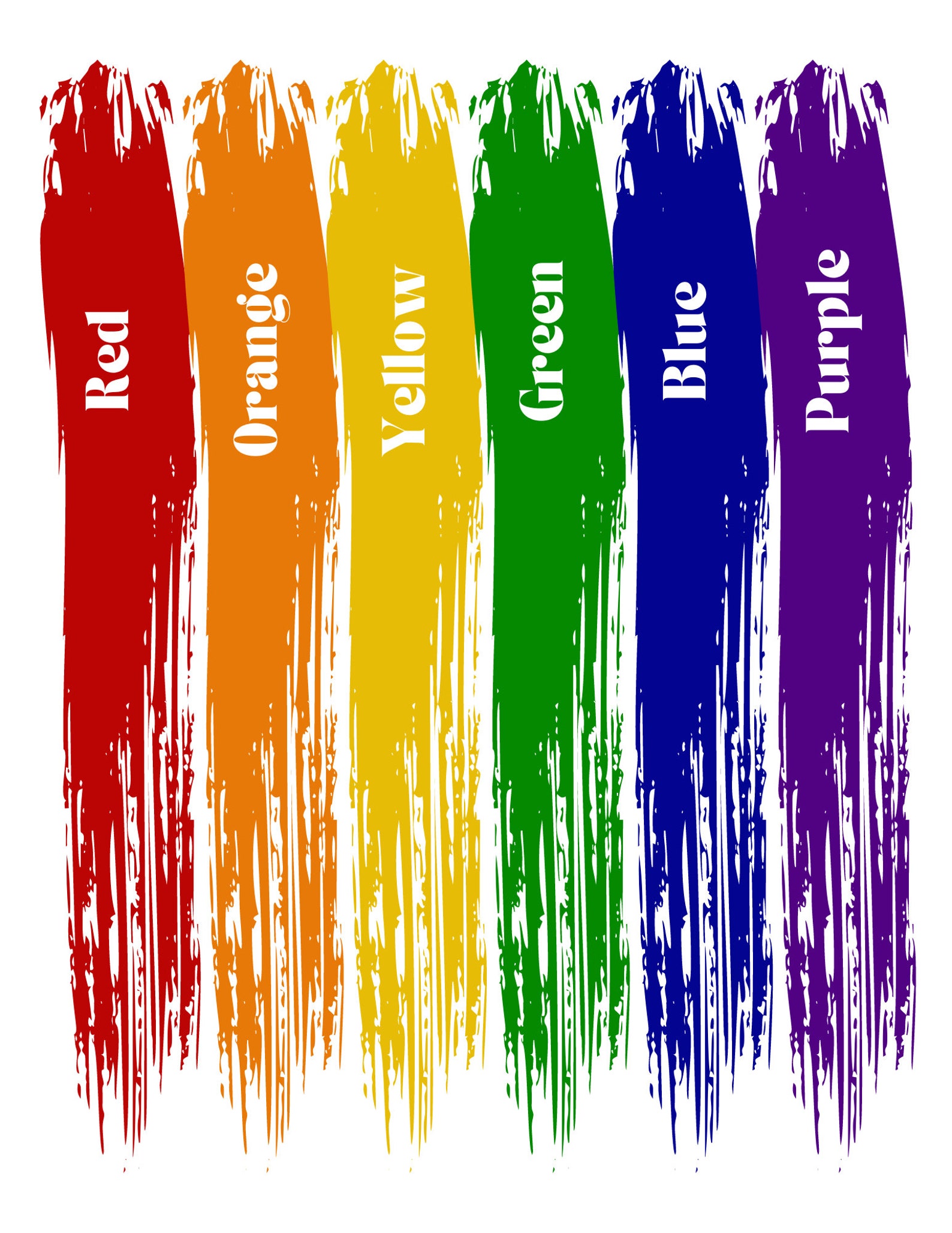 Colors Poster Set: Educational Prints for Playroom or Nursery (digital ...