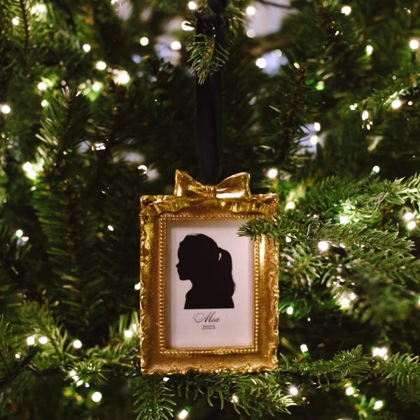 Gold Silhouette Ornaments - Etsy