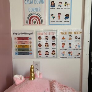 Calm Down Corner Printables, Montessori Digital Posters, Educational ...