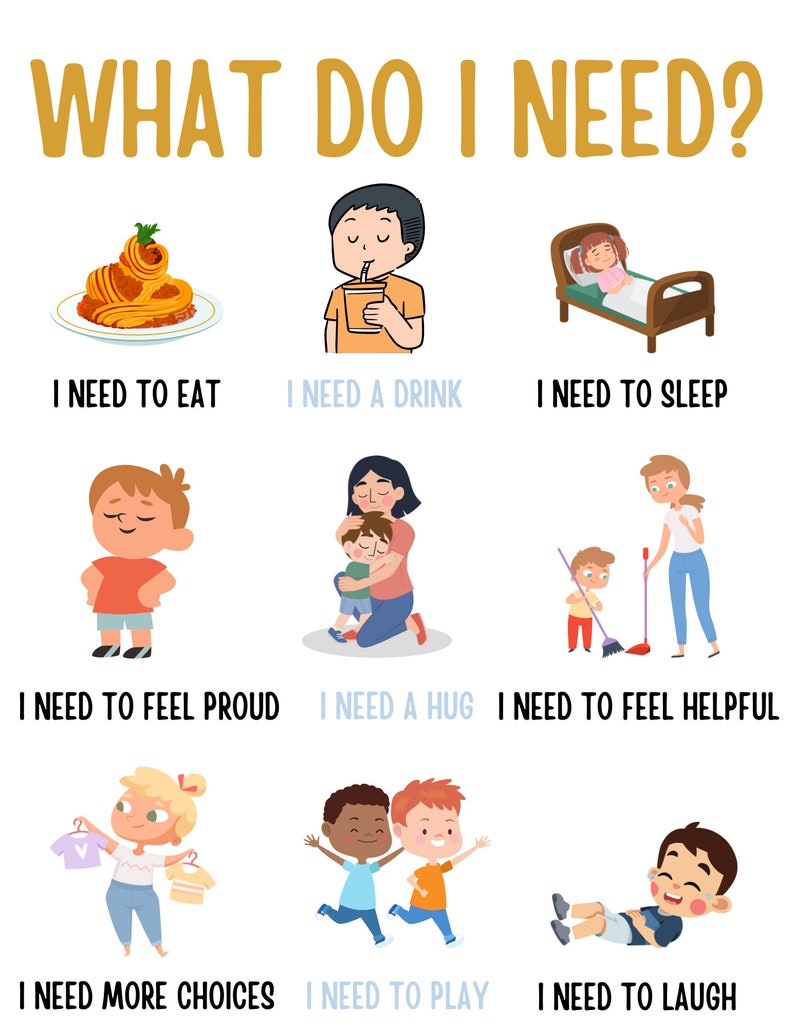 Calm Down Corner Printables Montessori Digital Posters - Etsy