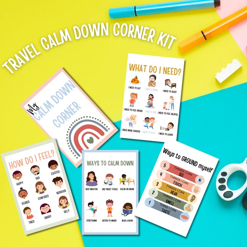 Calm Down Corner Printables, Travel Calm Down Corner, Montessori ...