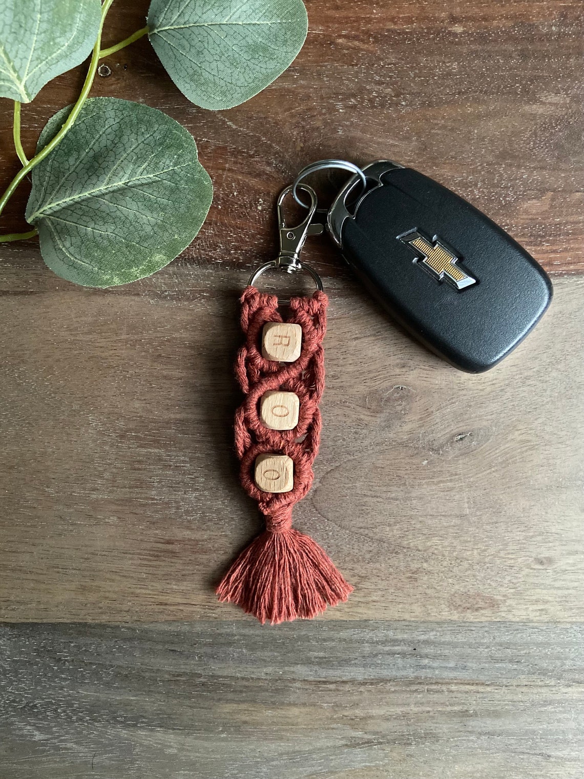 Macrame Custom Name Keychains, Handmade Personalized Keychain, Mama ...