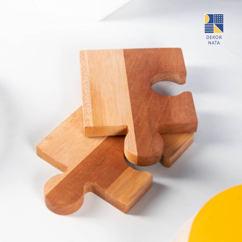 Puzzle Coaster Made Out of Mahogany Wood, Perfect for Wedding Gift ...