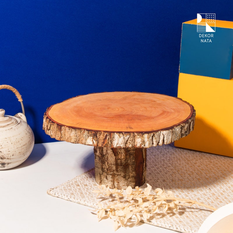 Wood Cake Stand - Etsy