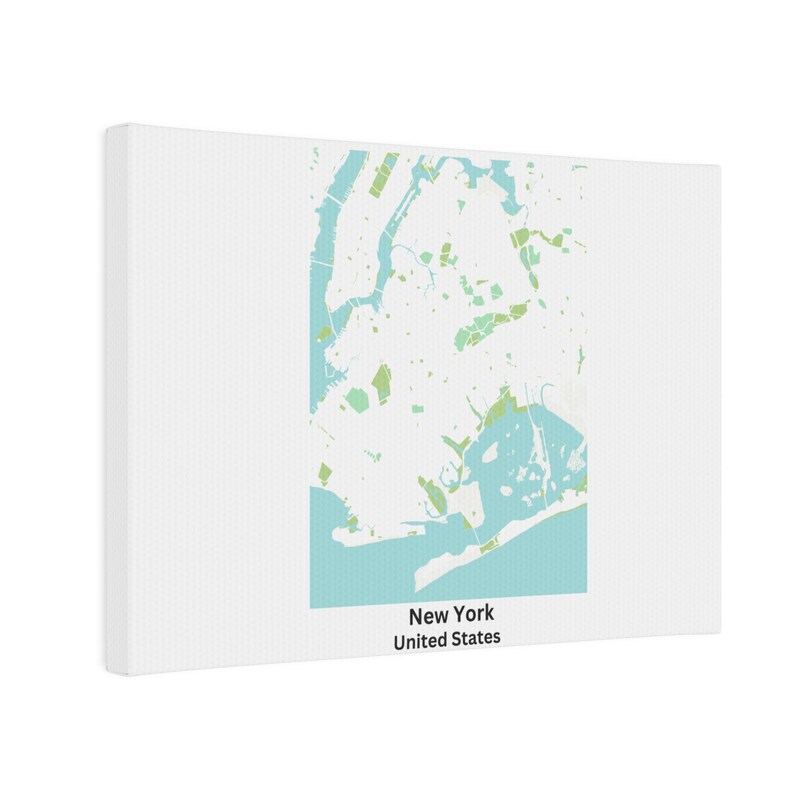 Minimalist Map Poster New York, City Map, Canvas - Etsy
