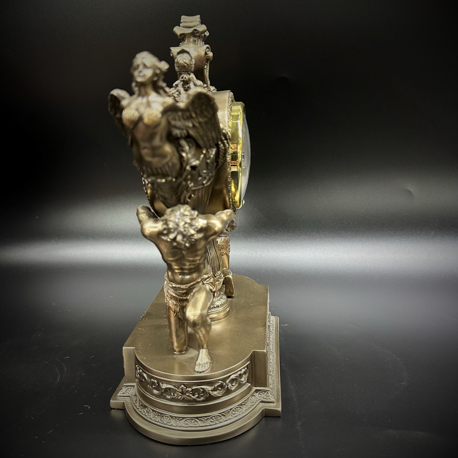 Roman Numeral Atlas Angel Figured Clock I Strong Men Carrying - Etsy