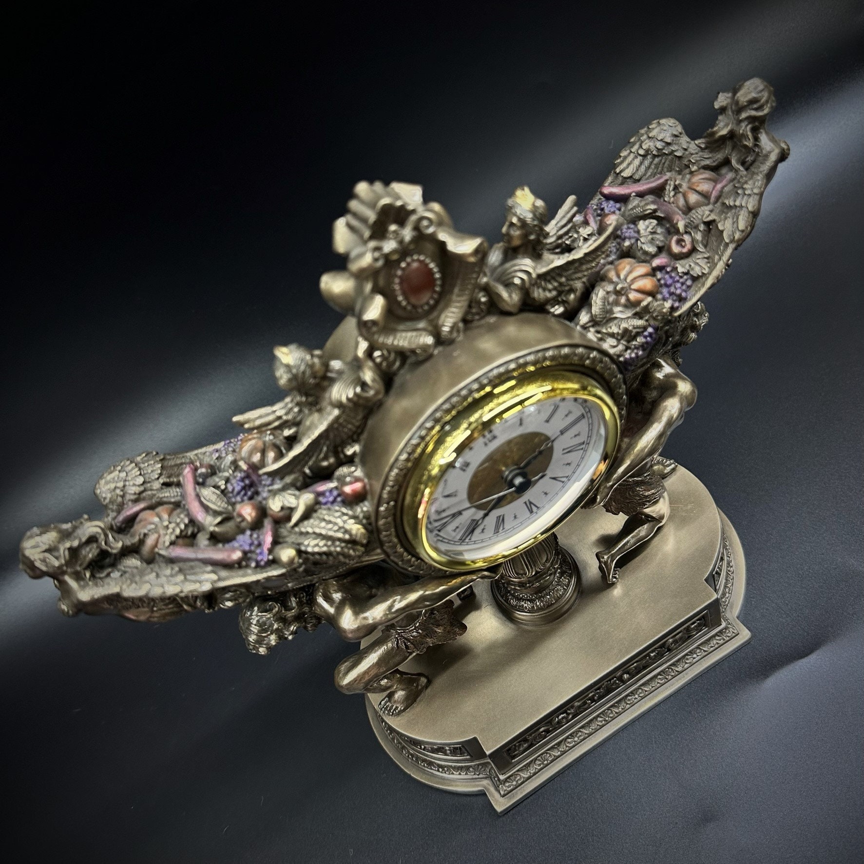 Roman Numeral Atlas Angel Figured Clock I Strong Men Carrying - Etsy