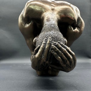 Kneeling and Bowing Nude Male Figurine Statue - Etsy