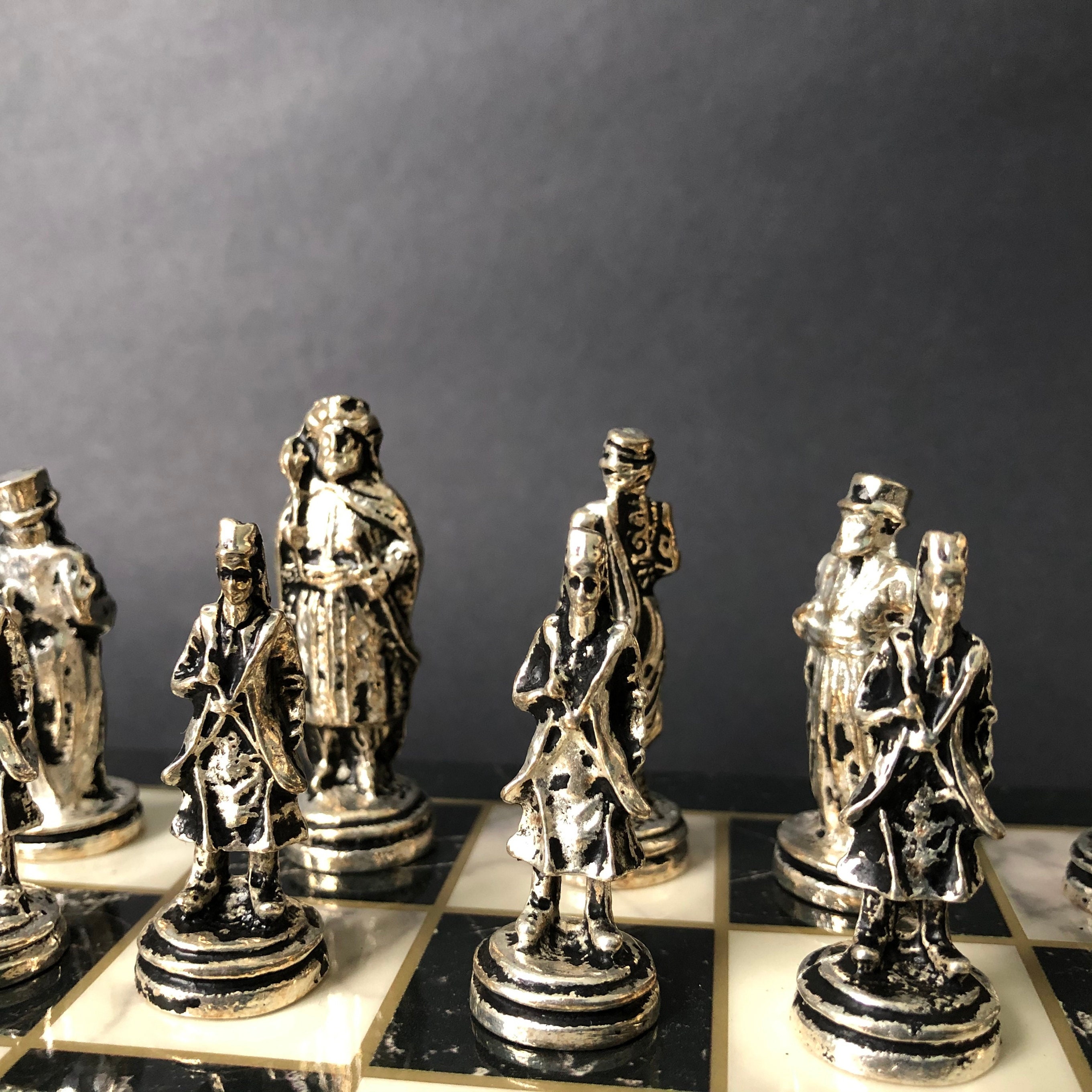 TURK Chess Set the Office Chess Historical Chess Set With - Etsy