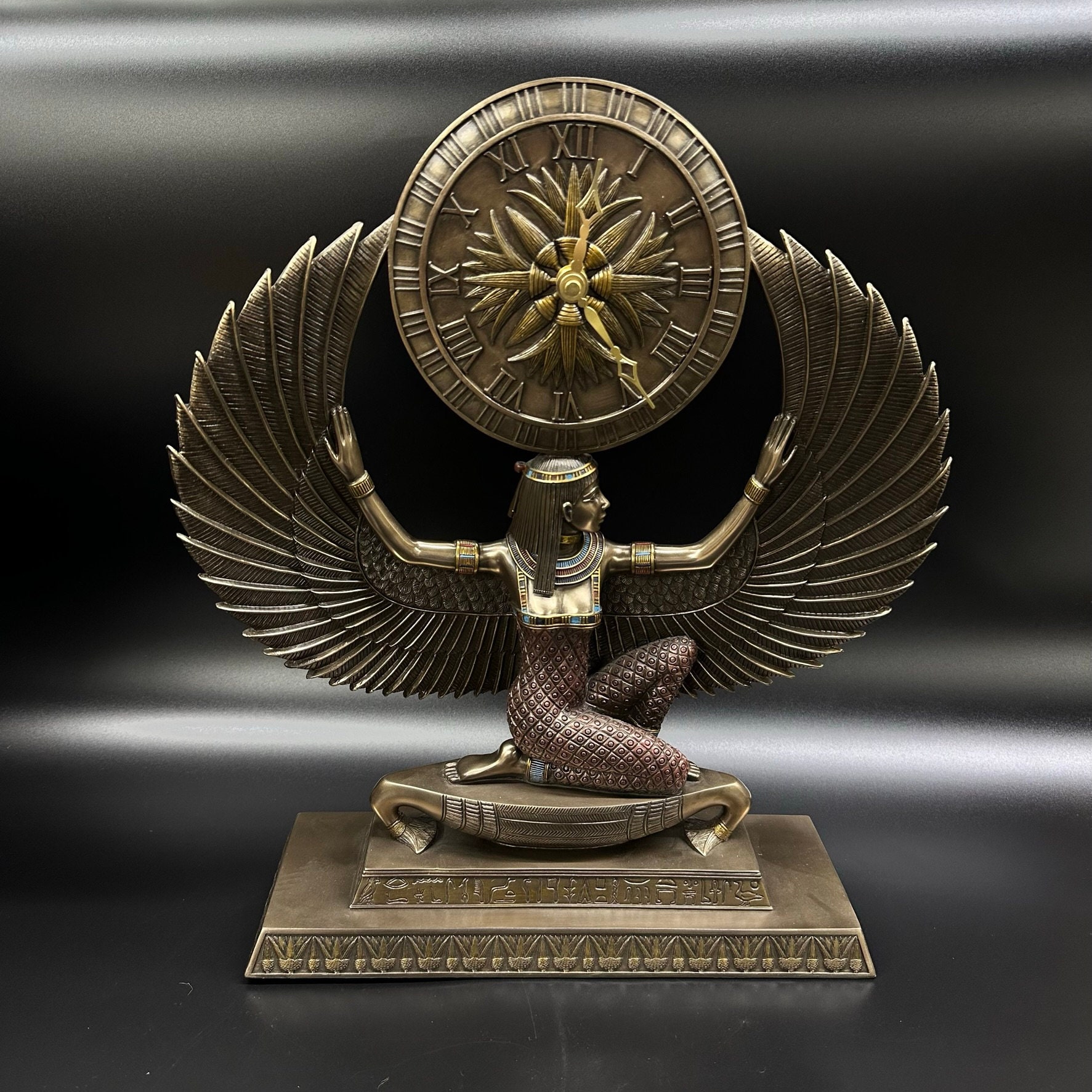 Egyptian Themed Isis Clock I Desk Clock Gift - Etsy
