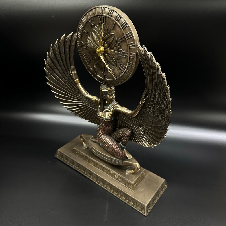 Egyptian Themed Isis Clock I Desk Clock Gift - Etsy