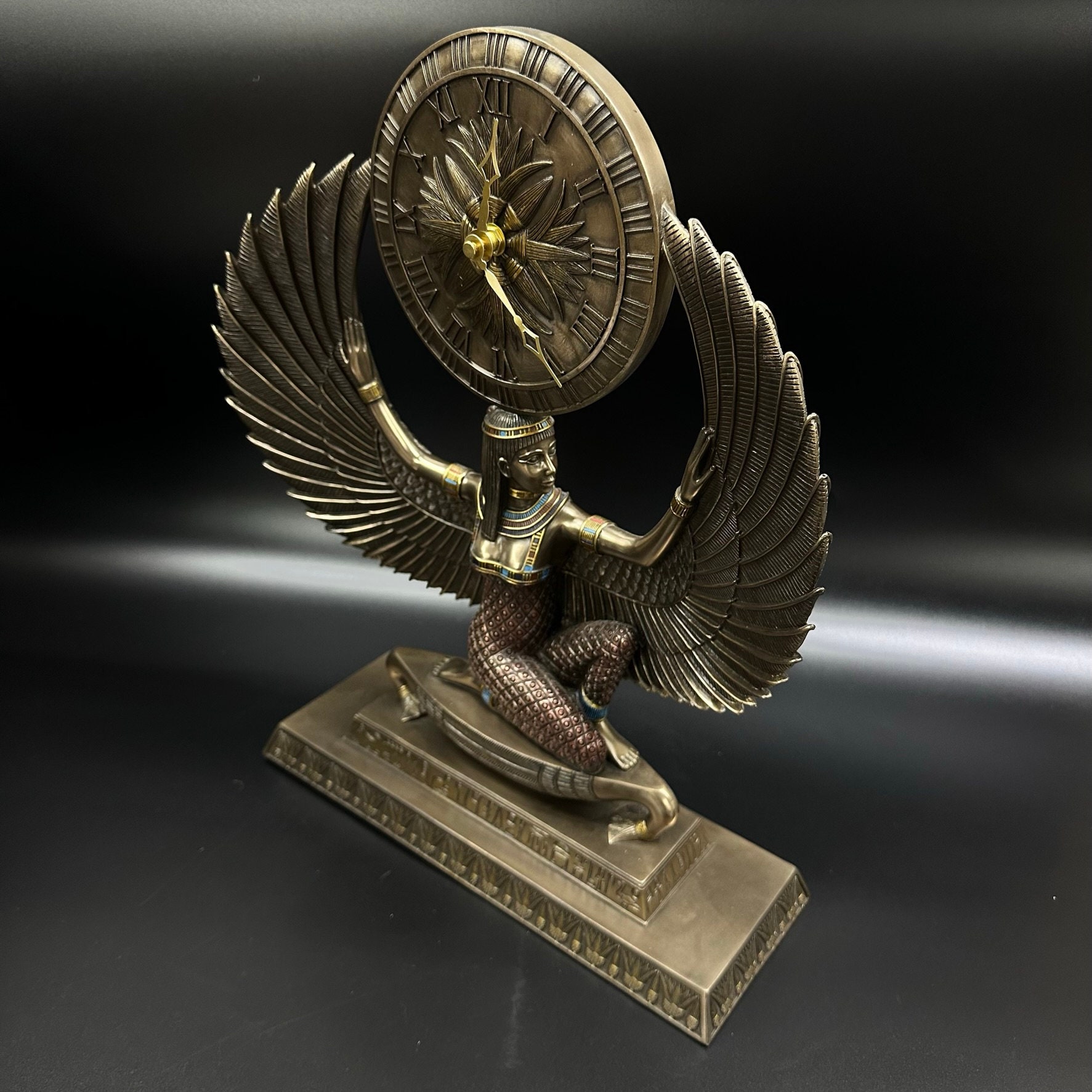 Egyptian Themed Isis Clock I Desk Clock Gift - Etsy