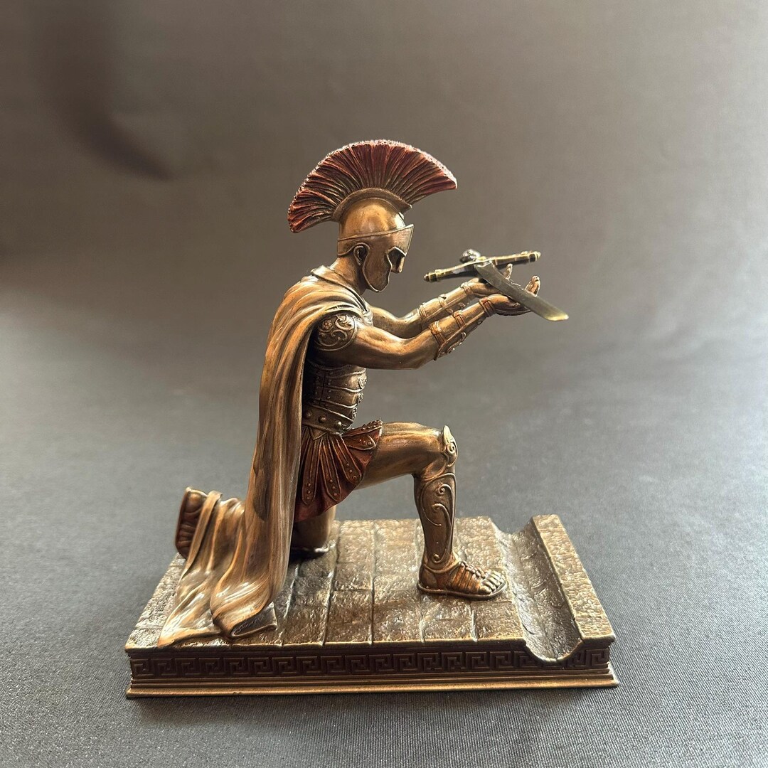 Roman Knight Pen Holder and Envelope Opener Statue - Etsy