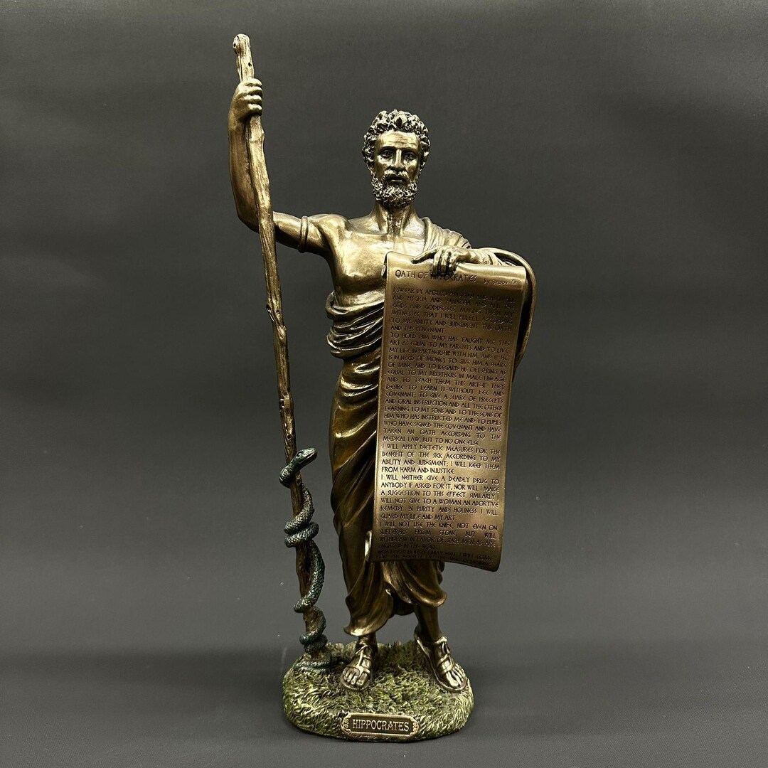 The Hippocratic Oath I Hippocrates Figurine Statue I Historical Gift I ...