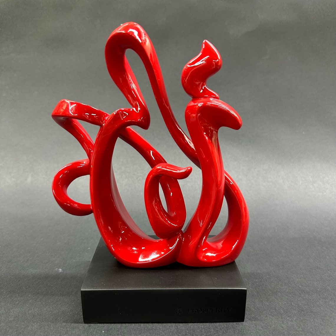 Unique Decorative Luck Chinese Calligraphy Prosperity Statue - Etsy