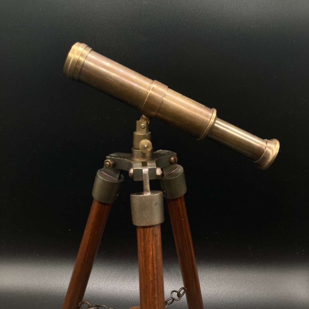 Vintage Brass Telescope I Unique Antique Looking Telescope I Desktop ...