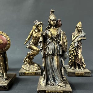 Veronese Design 3 1/4" Tall Greek Pantheon Gods Polyresin Figurines ...