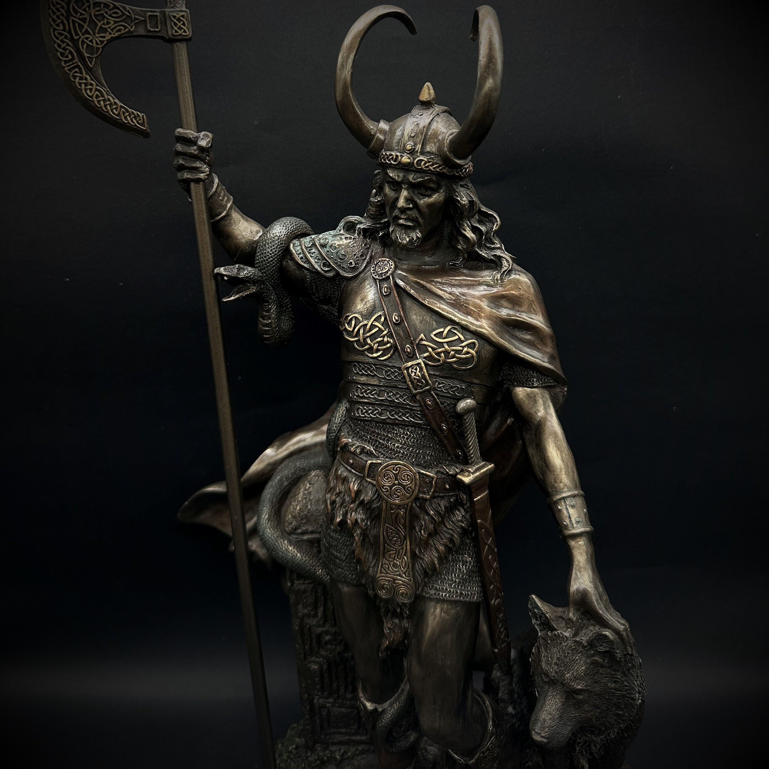 Loki I Loki Statue I Loki Sculpture I Bronze Finish Norse God - Etsy