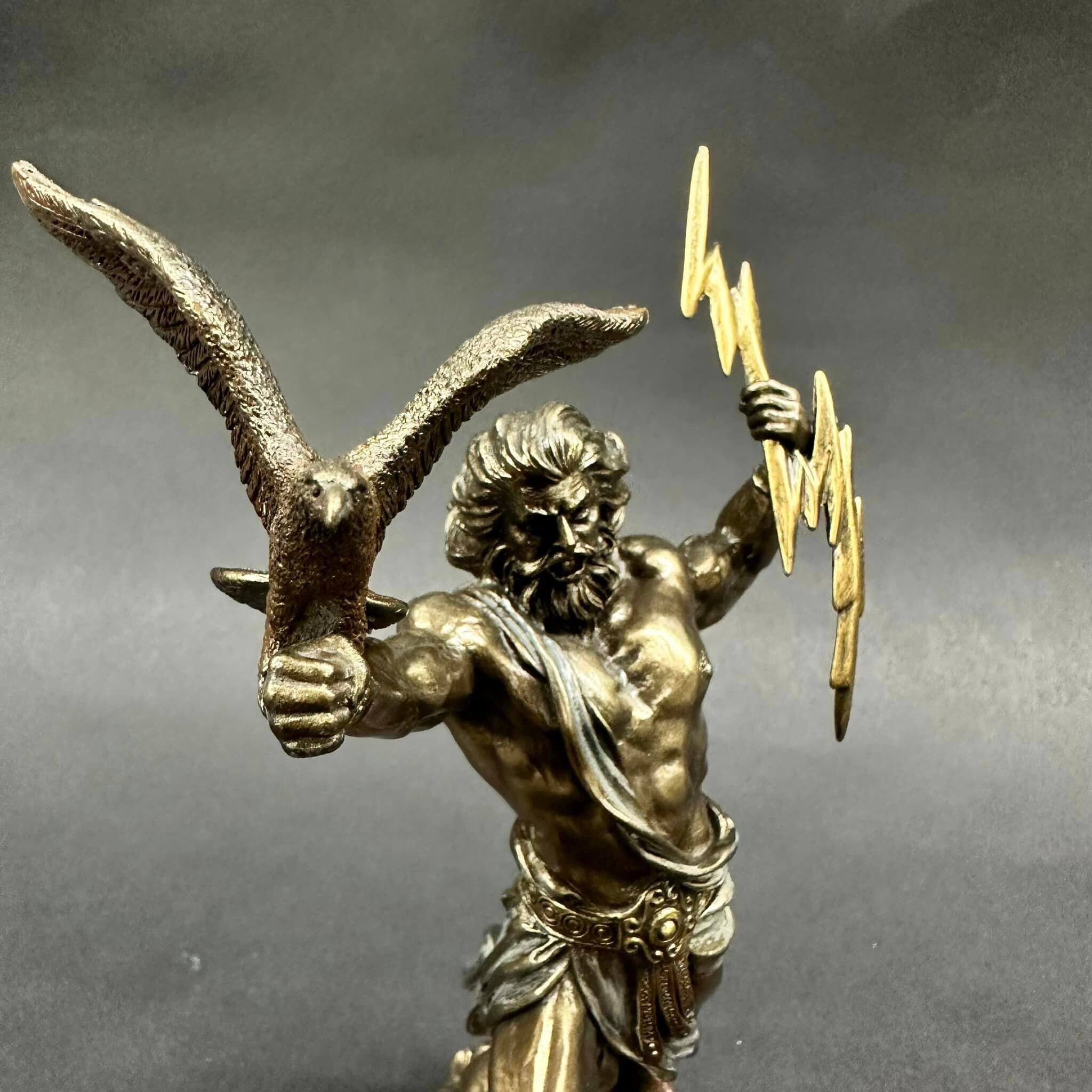 Zeus Greek Miniature Statue - Etsy