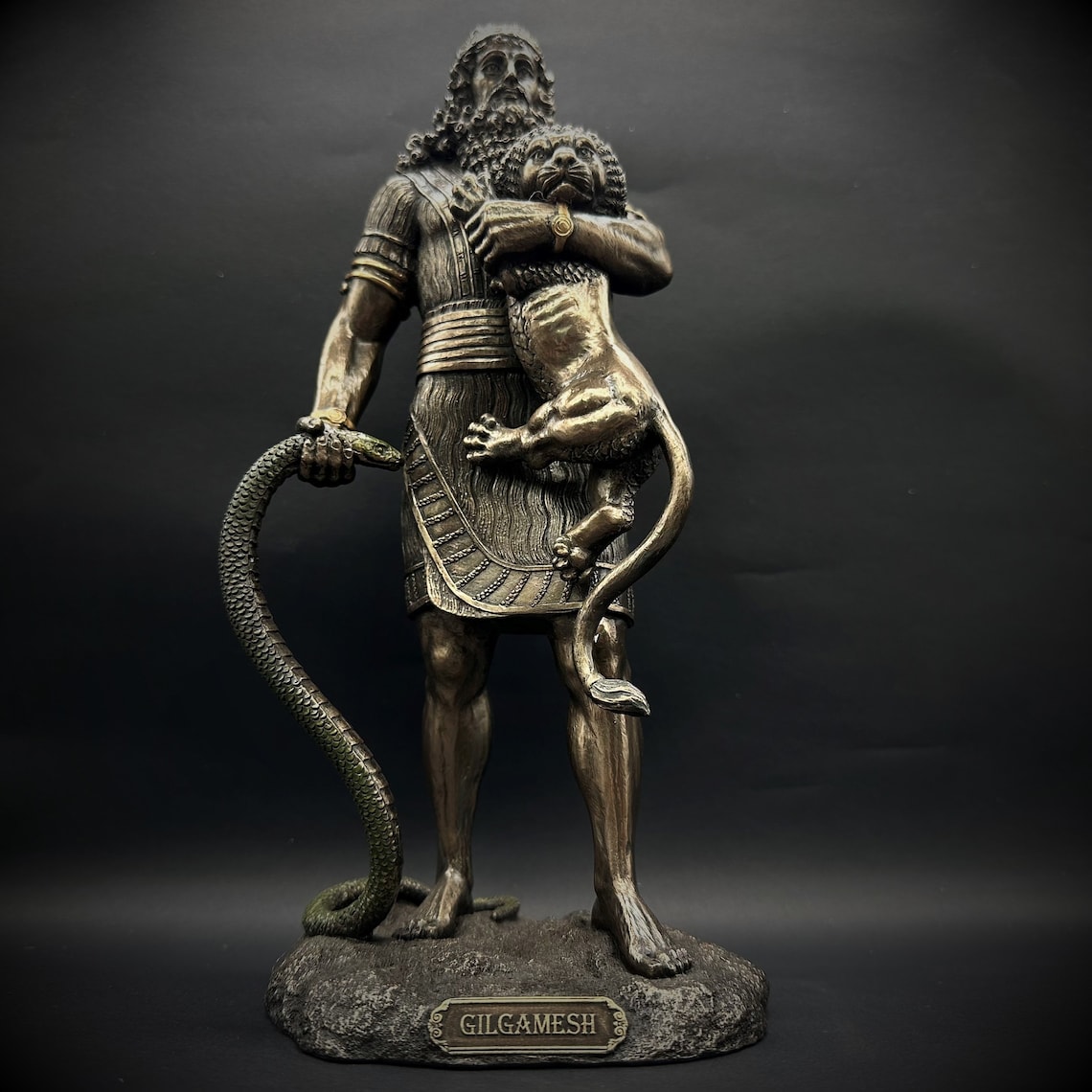 King of Uruk Gilgamesh Statue Ancient Mesopotamian Mythology Epic of Gilgamesh I Gilgamesh ...