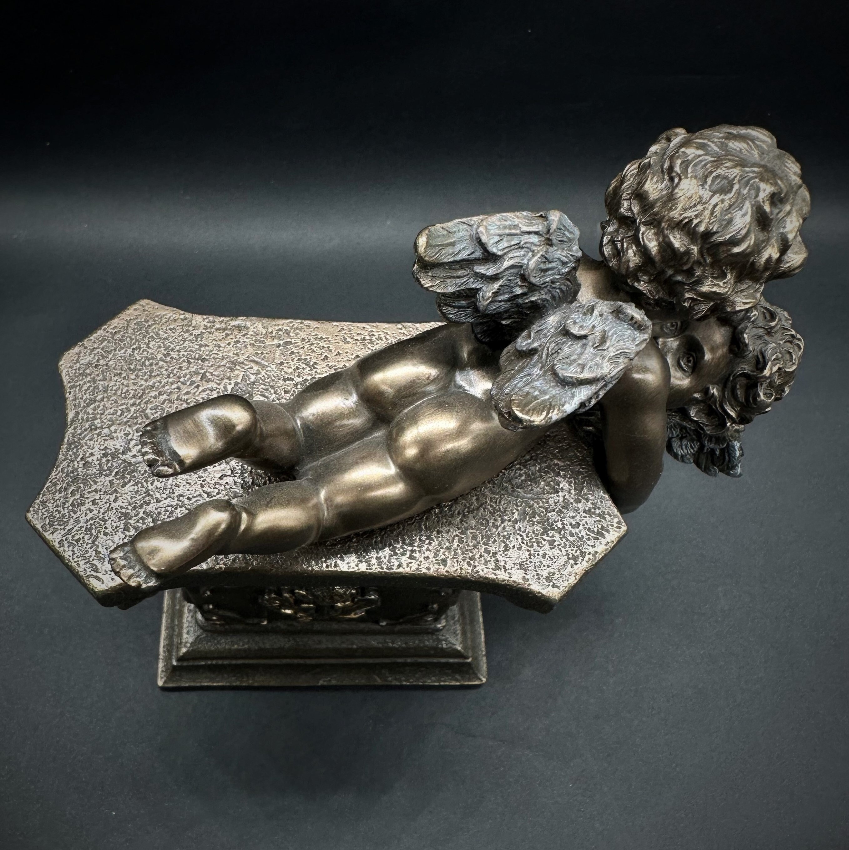 Roman Numbered Angel Bronze Finished Desk Clock - Etsy