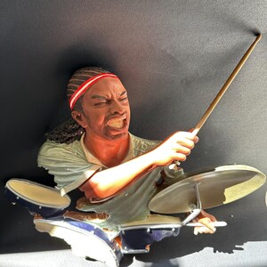 Drummer Wall Art Figurines I Drumist Sculpture 3D Wall Hanging I ...