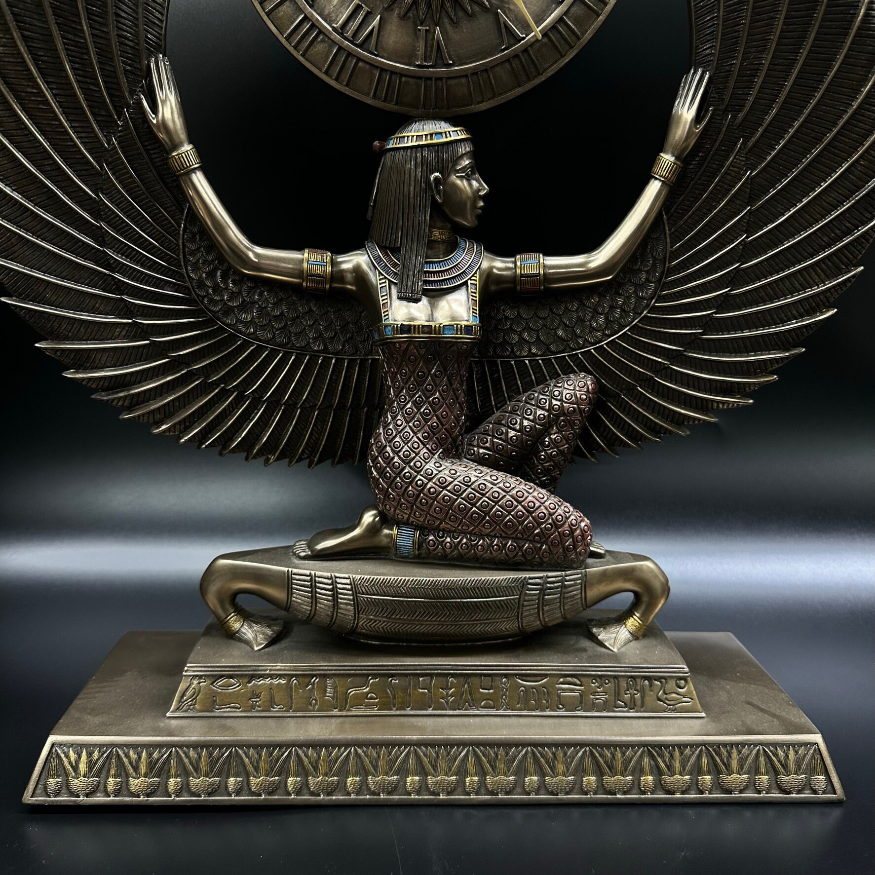Egyptian Themed Isis Clock I Desk Clock Gift - Etsy