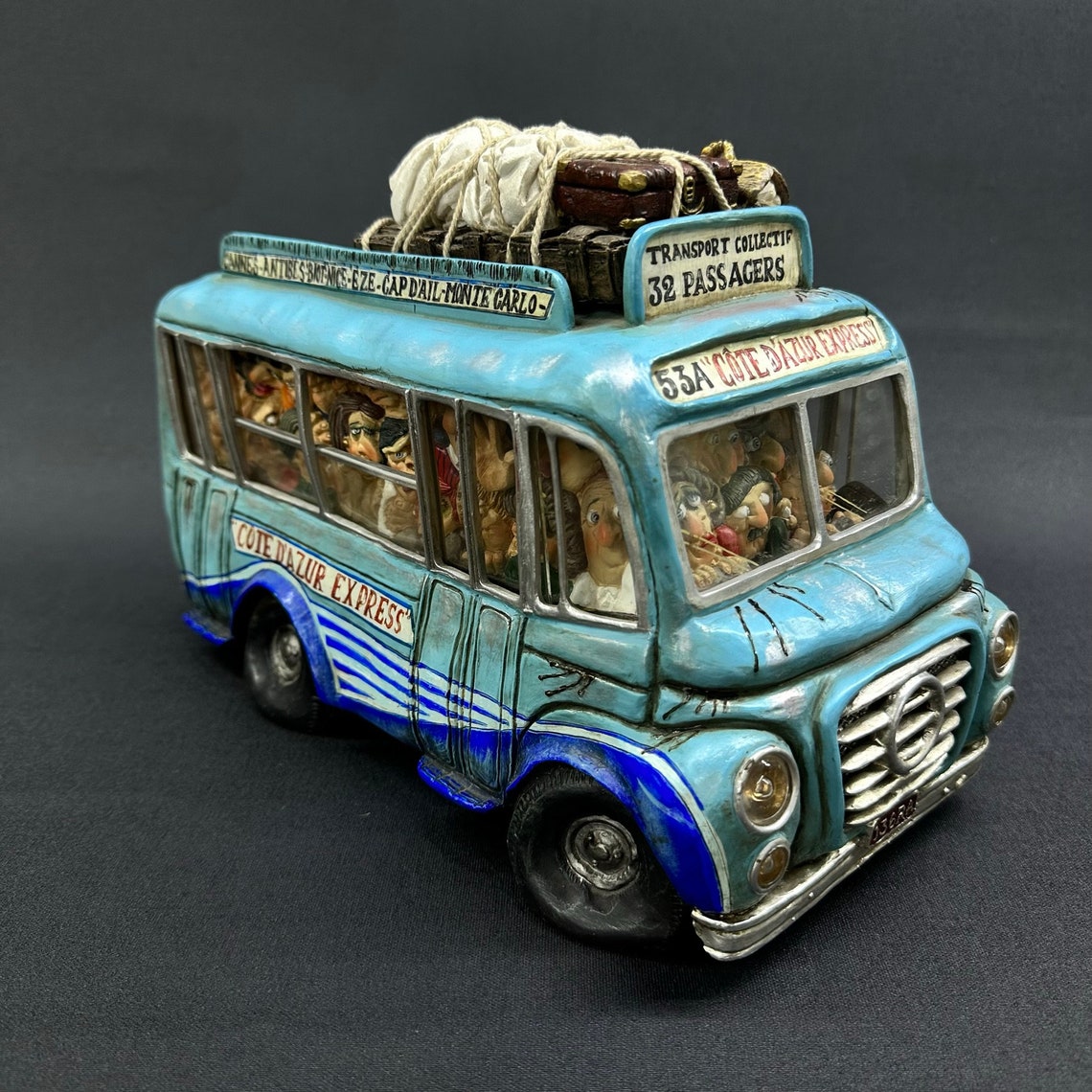 City Bus I Bus Statue I Decorative Comic Art Bus I Unique City - Etsy