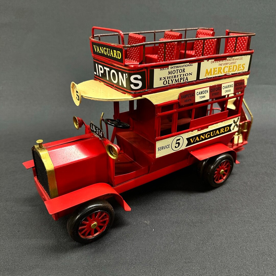 Nostalgic London Bus Metal Handmade Model - Etsy