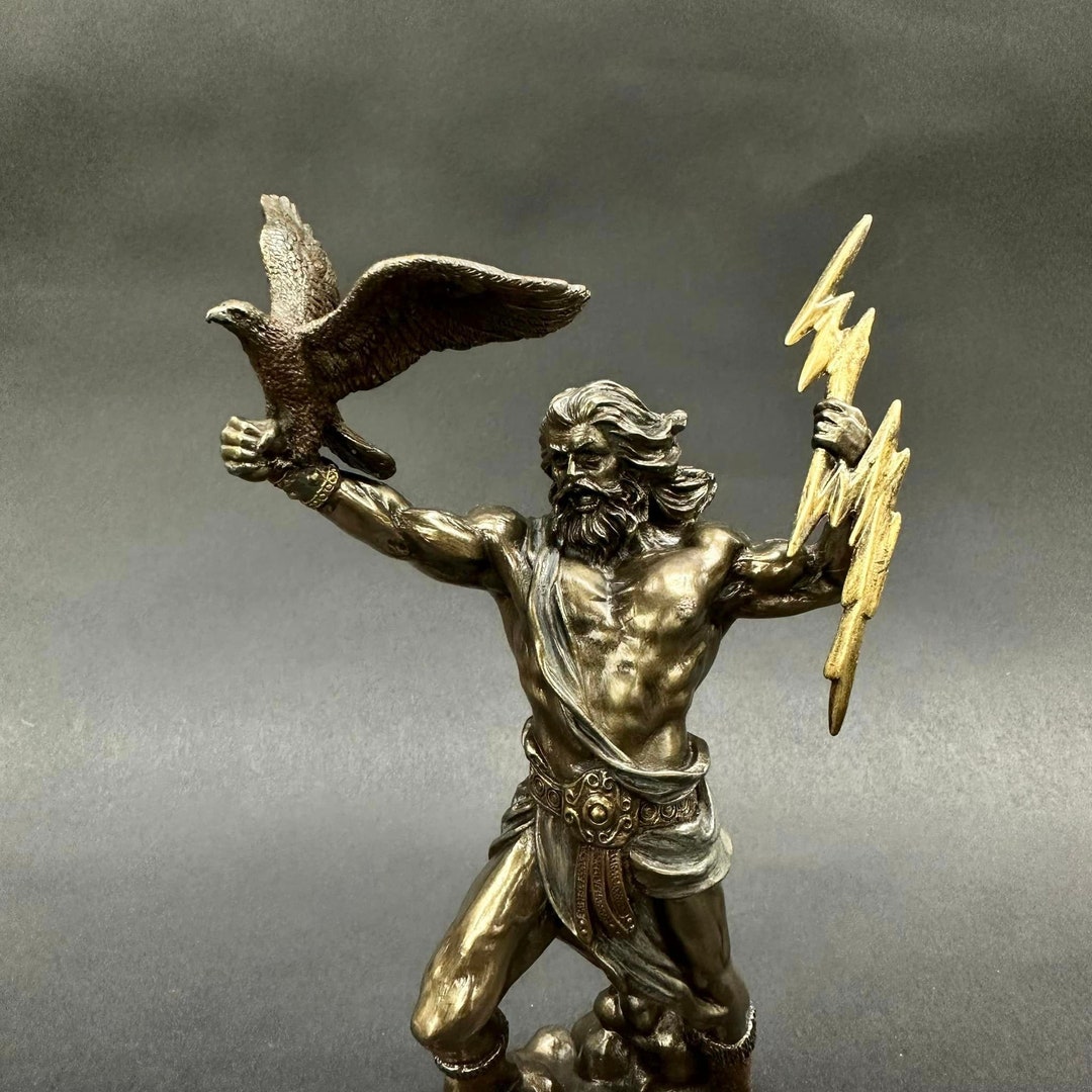 Zeus Greek Miniature Statue - Etsy