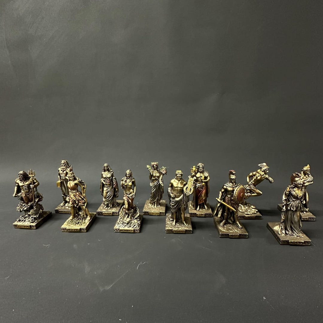 Veronese Design 3 1/4" Tall Greek Pantheon Gods Polyresin Figurines ...