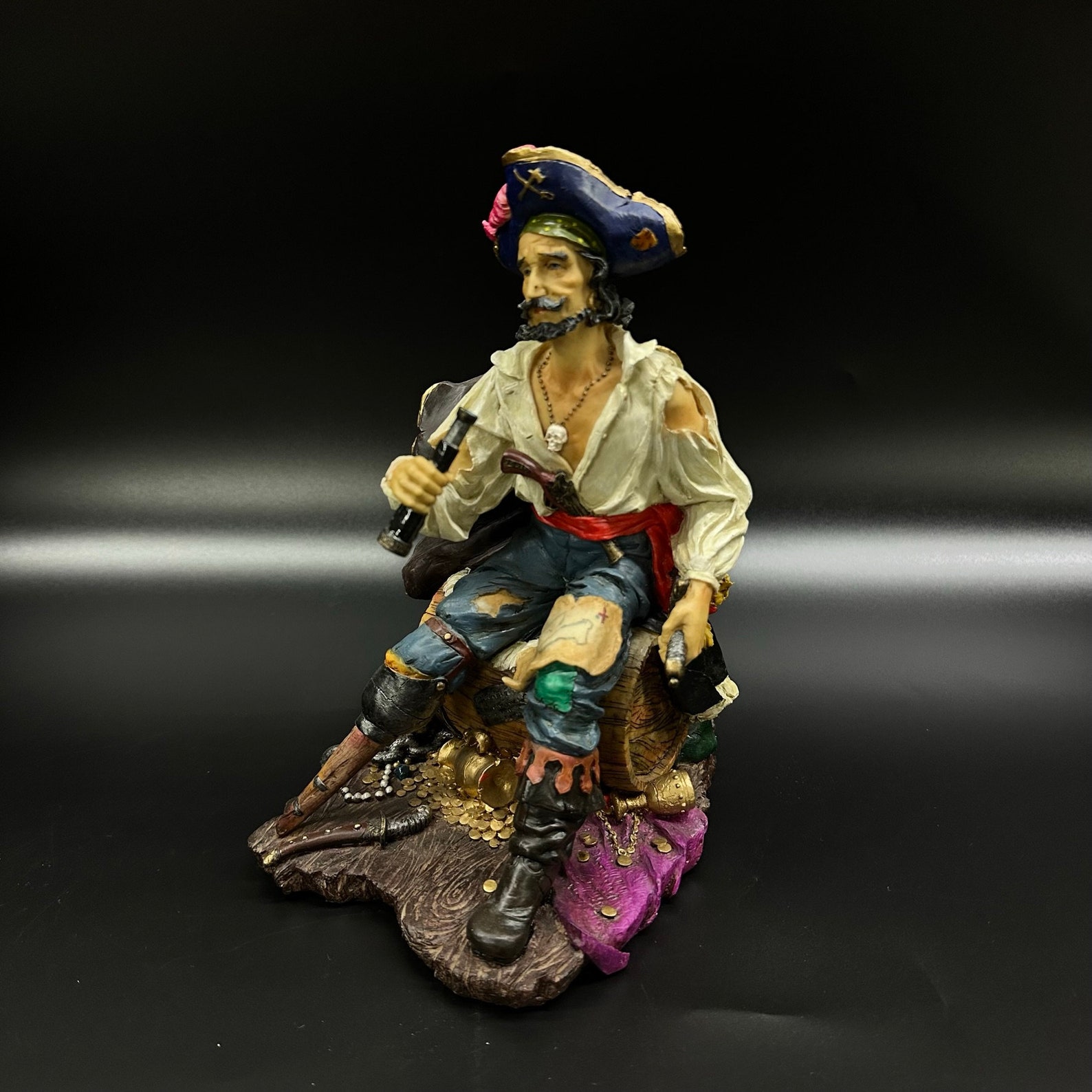 Caribbean Pirate I Pirate Gift I Pirate Sculpture I Pirate Statue I the ...